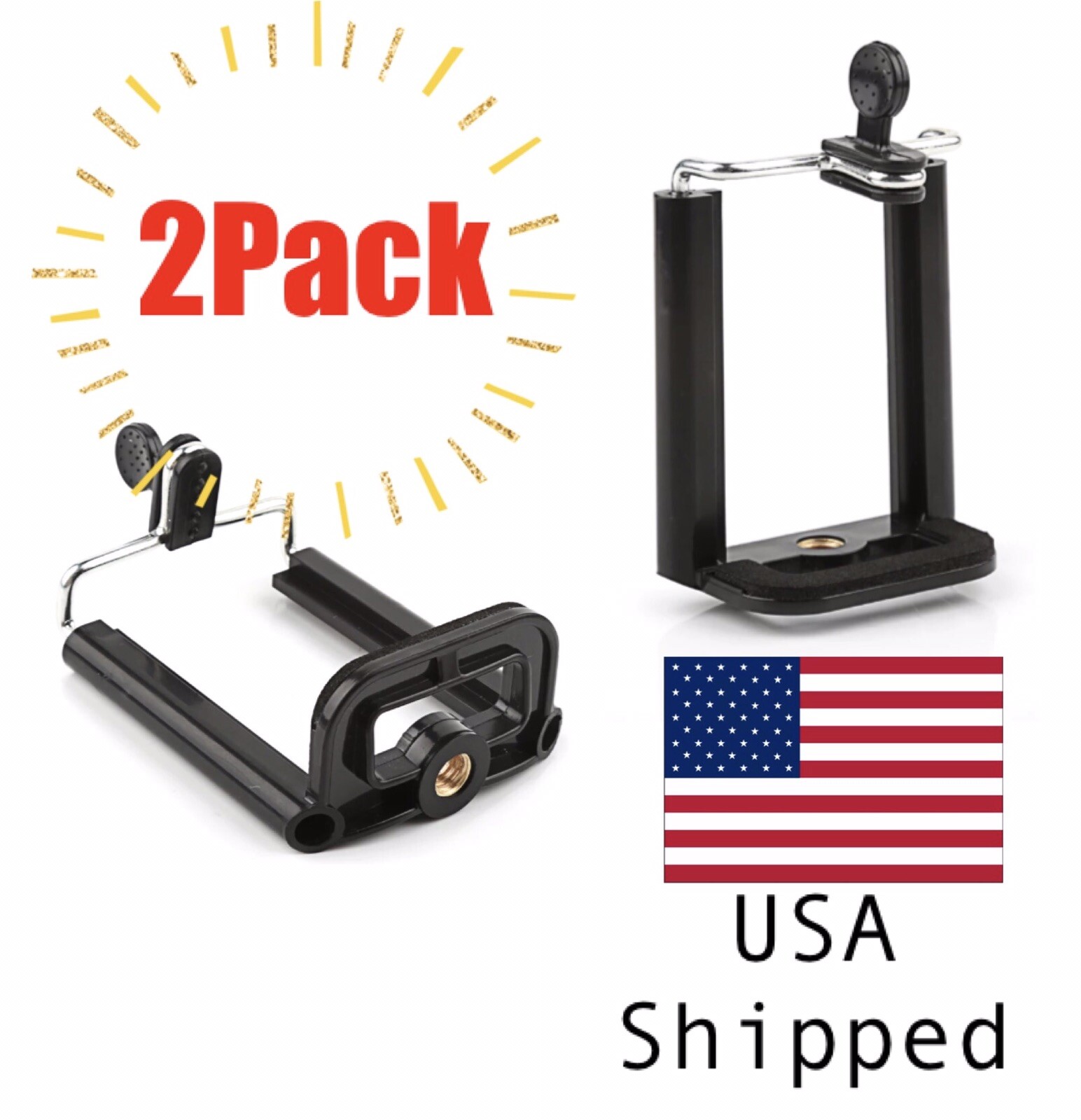 Cell Phone Tripod Adapter Holder Universal Smartphone Mount For iPhone ...