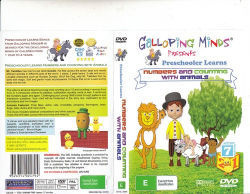 Galloping Minds-Preschooler Learns:Numbers And Counting-Children-DVD | eBay
