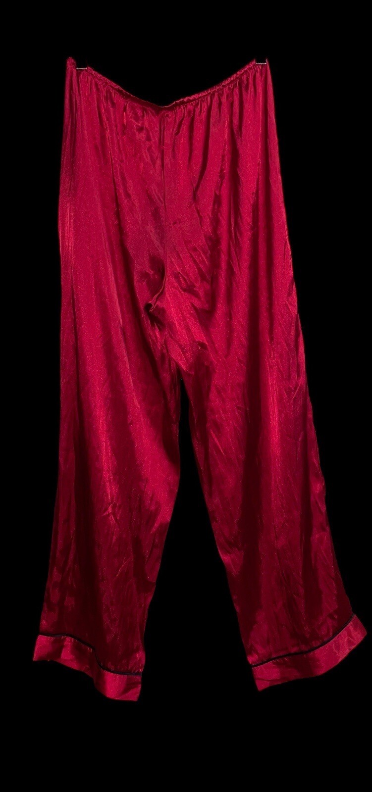 Gilligan O’Malley Red Shiny Satin Slippery Pajama Lounge Pants Women’s ...