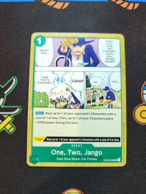 EXACT CARD PICTURED One Two Jango OP03-039 Pillars Strength One Piece ...