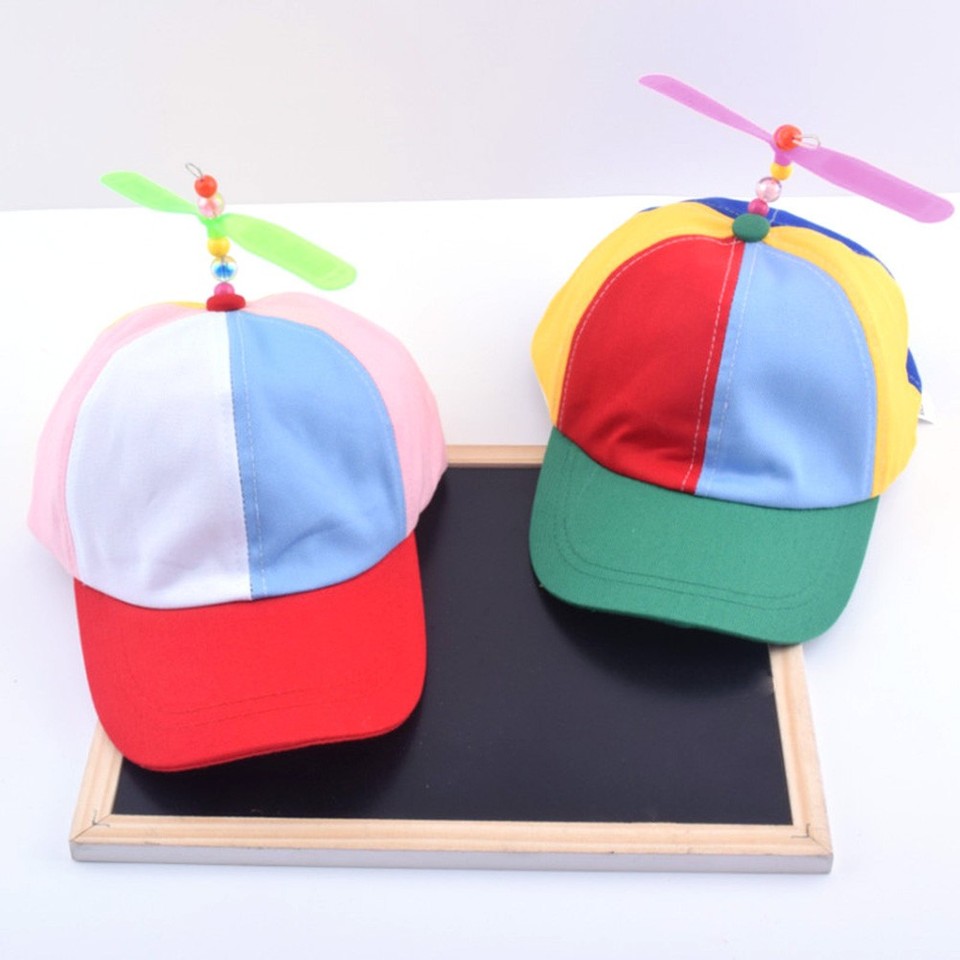 Baseball Hat Funny Multicolored Propeller Colorful with Spinner Custom ...