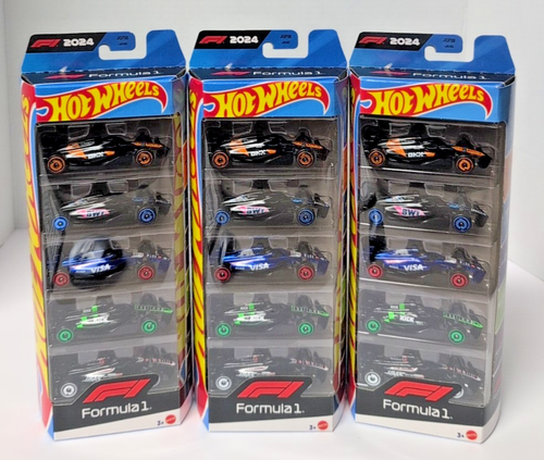 Hot Wheels 2024 F1 Formula 1 5-Pack Lot of 3 McLaren Alpine Sauber Red ...