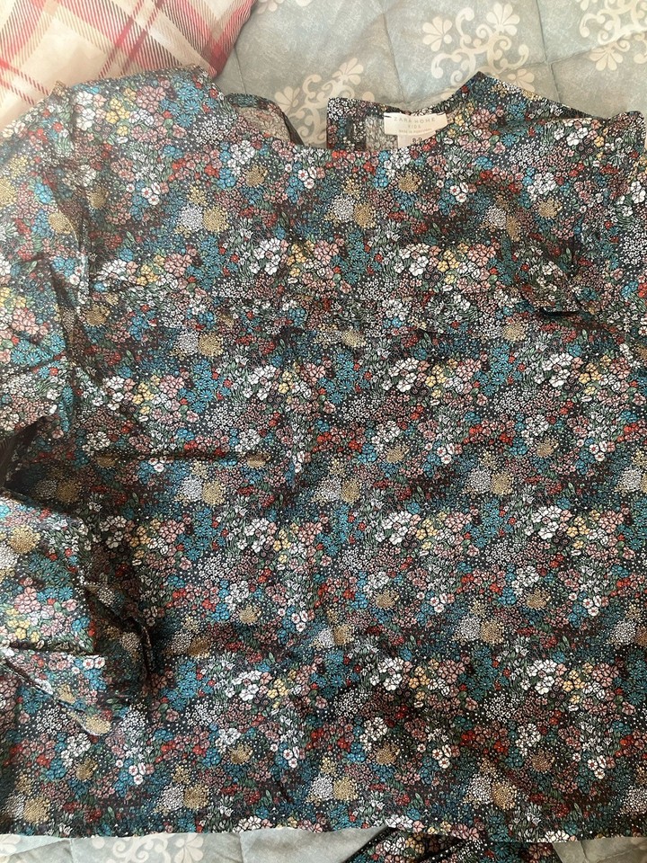 Zara Girls Pyjama set 100% cotton 2 piece floral Long Sleeve & Leg New ...