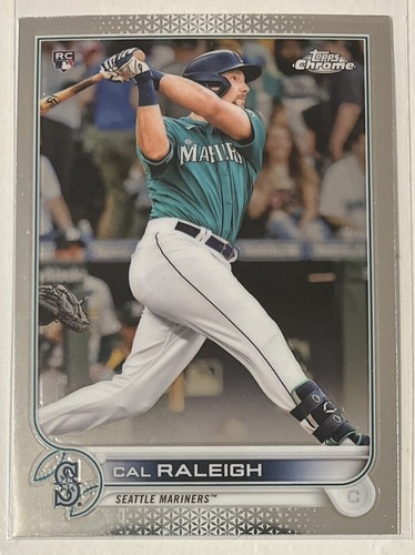2022 Topps Chrome Cal Raleigh Rookie Card RC #149 Seattle Mariners MLB ...