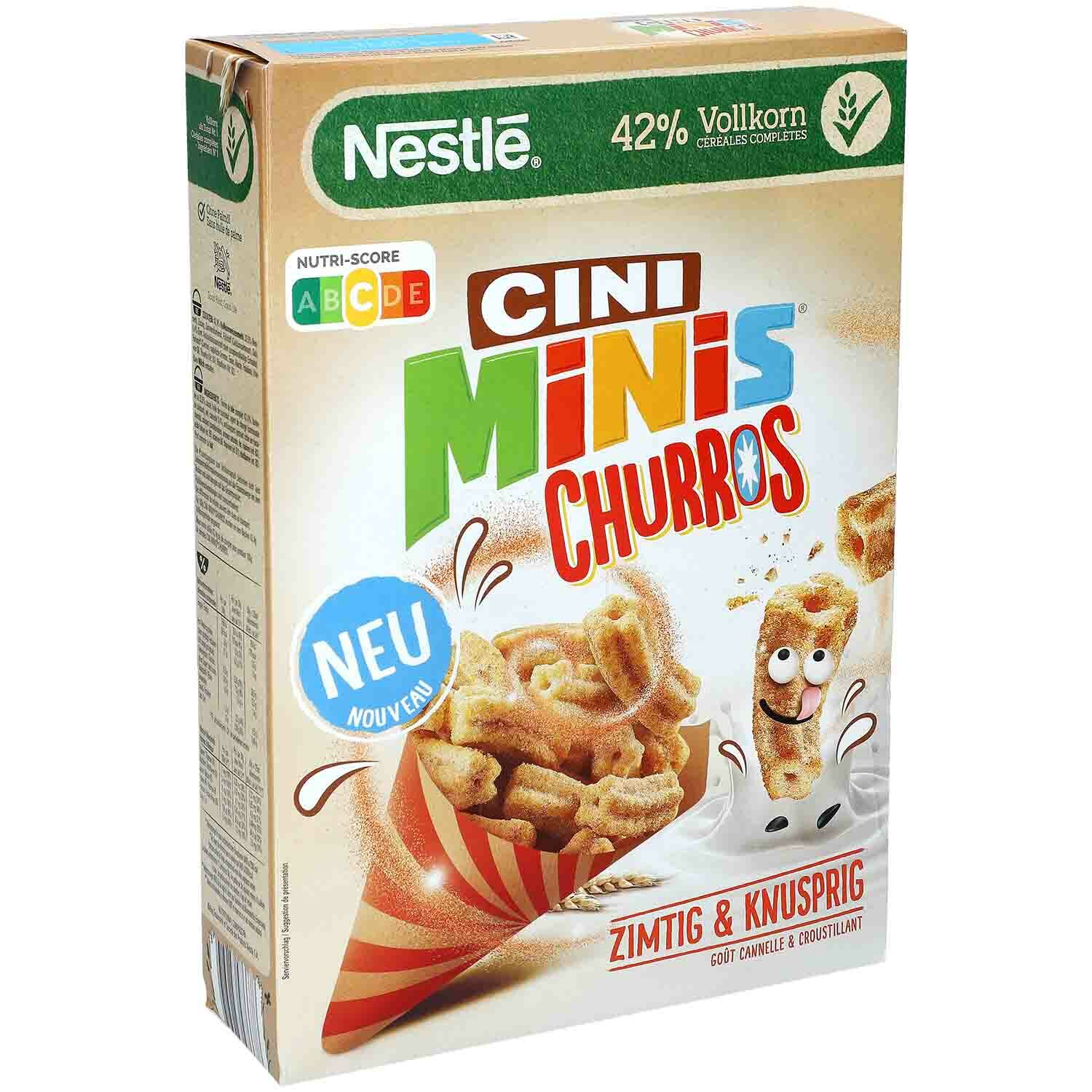 CINI MINIS CHURROS Super Crunchy Cinnamon Flavor Breakfast Cereal 300g ...
