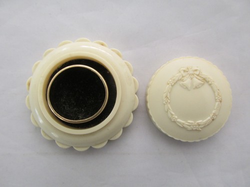 Scarce Vintage Lidded Bakelite Ring Box Casecraft Australia for Round ...