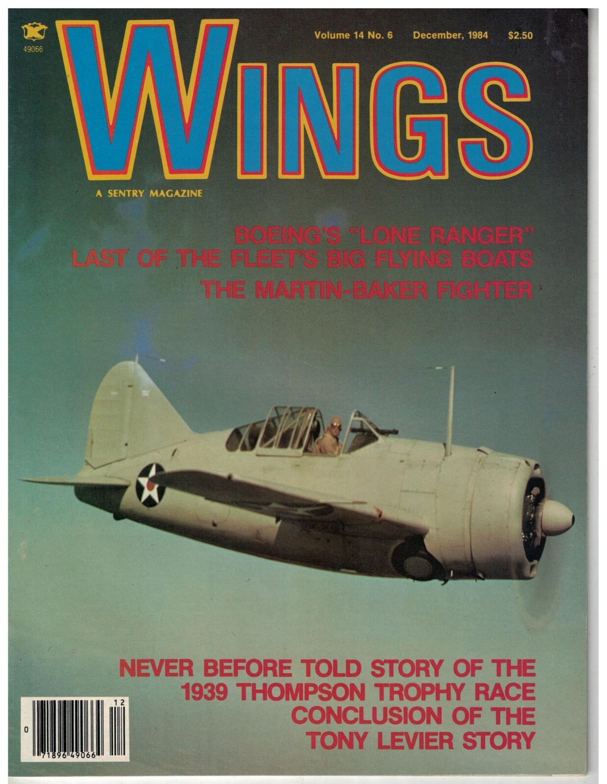 Dec 1984 Issue of Wings Magazine Martin-Baker Fighter | eBay