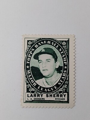 EXCELLENT - 1961 Topps Stamps Larry Sherry | eBay