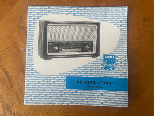 Philips 1002 AM/FM/Shortwave Table Top Radio Instruction Booklet 1958-1959 | eBay