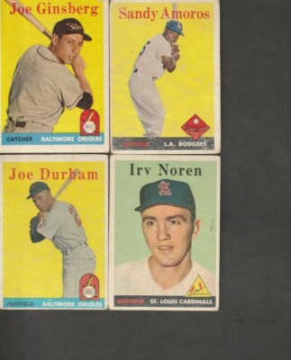 JOE DURHAM (RC) #360 1958 TOPPS BASEBALL MID-GRADE (VG)**** | eBay