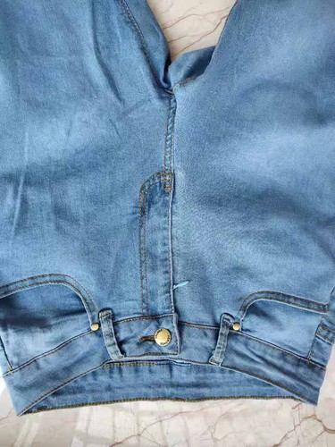 Women Open Crotch Pants Hidden Zipper Outdoor Jeans Sport Clubwear Skin ...