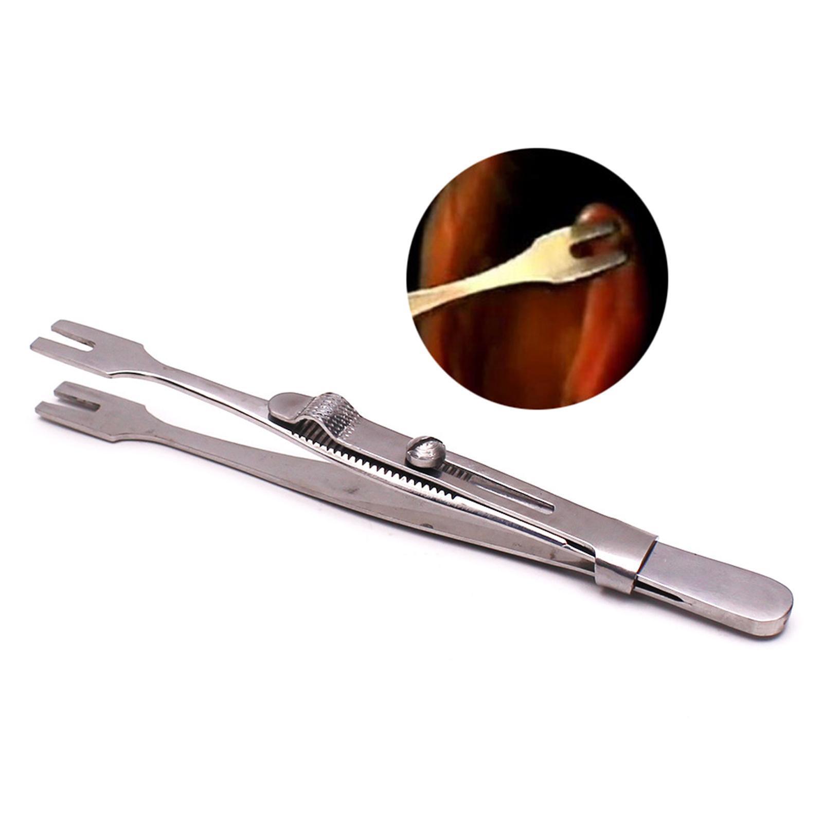 Locking Slotted Body Piercing Tweezer with Sliding Locking Easy Lock ...