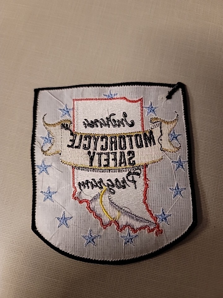 INDIANA Motorcycle Patch Graduate Motorcycle Safety Program Patch NEW ...