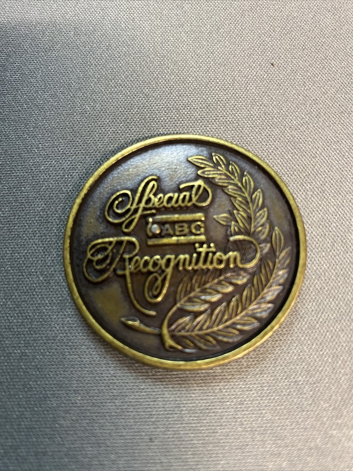 Vintage ABC American Bowling Congress Special Recognition Coin Medal ...