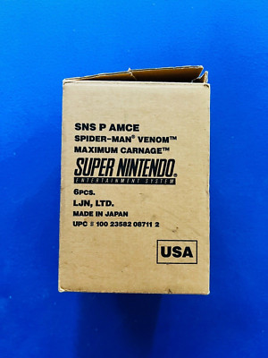Maximum Carnage SNES Super Nintendo Shipping Box Container ONLY Lot QVC ...