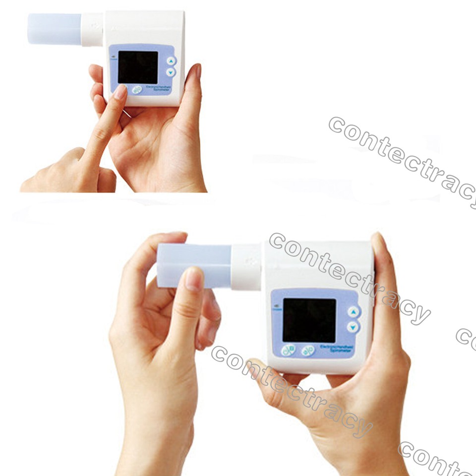 SP10 Digitales Spirometer Lungenatmungsdiagnostik Spirometrie PEF FEF CONTEC,CE | eBay