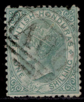 BRITISH HONDURAS QV SG10a, 1s deep green, USED. Cat £30. | eBay UK