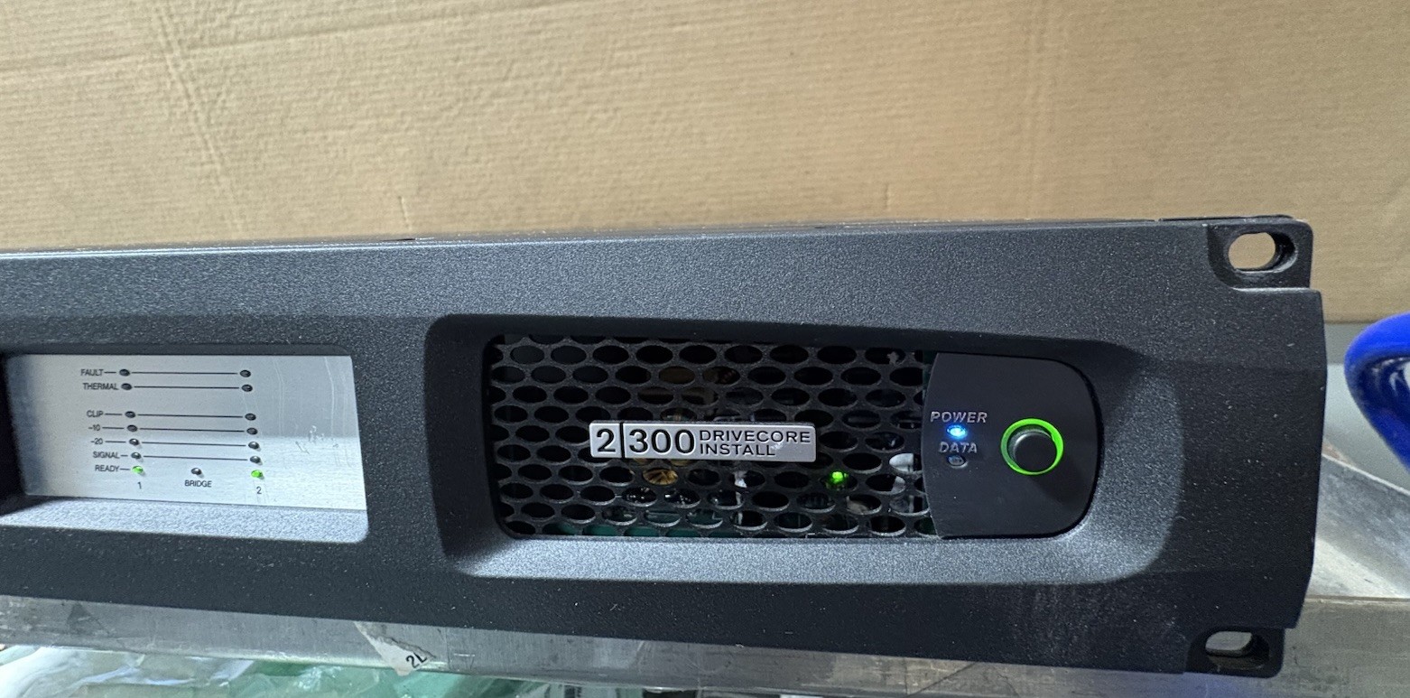 Crown 2|300 Drivecore install Analog Series Power Amplifier Tested ...