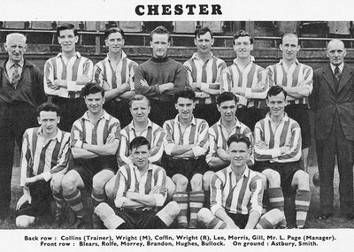 CHESTER FOOTBALL TEAM PHOTO>1954-55 SEASON | eBay