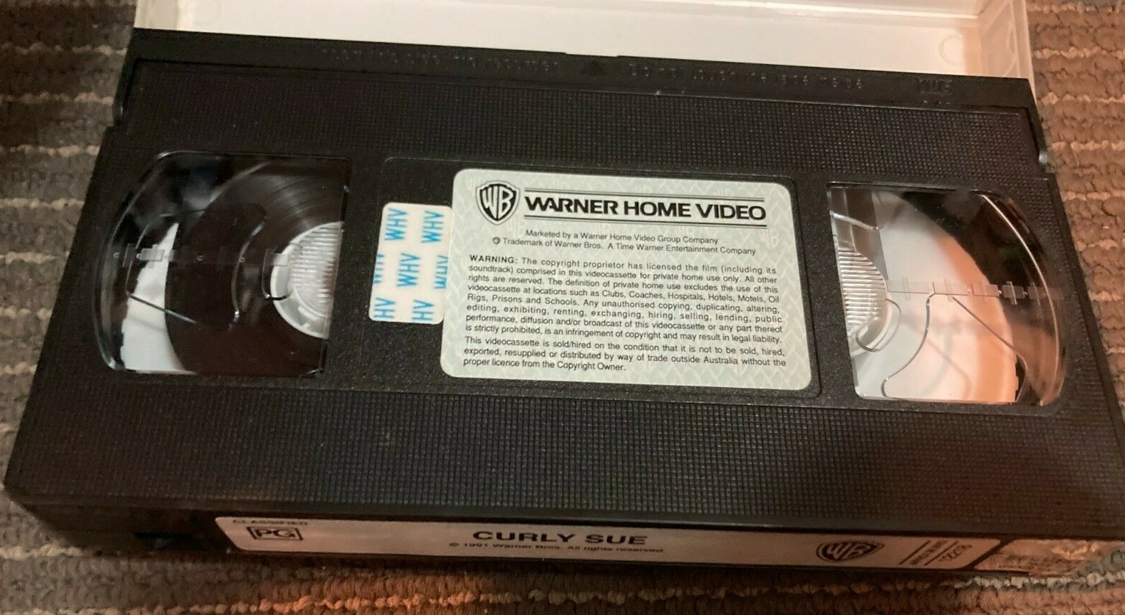 Curly Sue VHS VIDEO TAPE (1991 John Hughs / Jim Belushi comedy movie ...