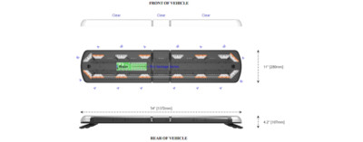 ECCO 12-51813-ES Light Bar; 12 Pro Vantage Series; LED Bulb; 54 Inch ...