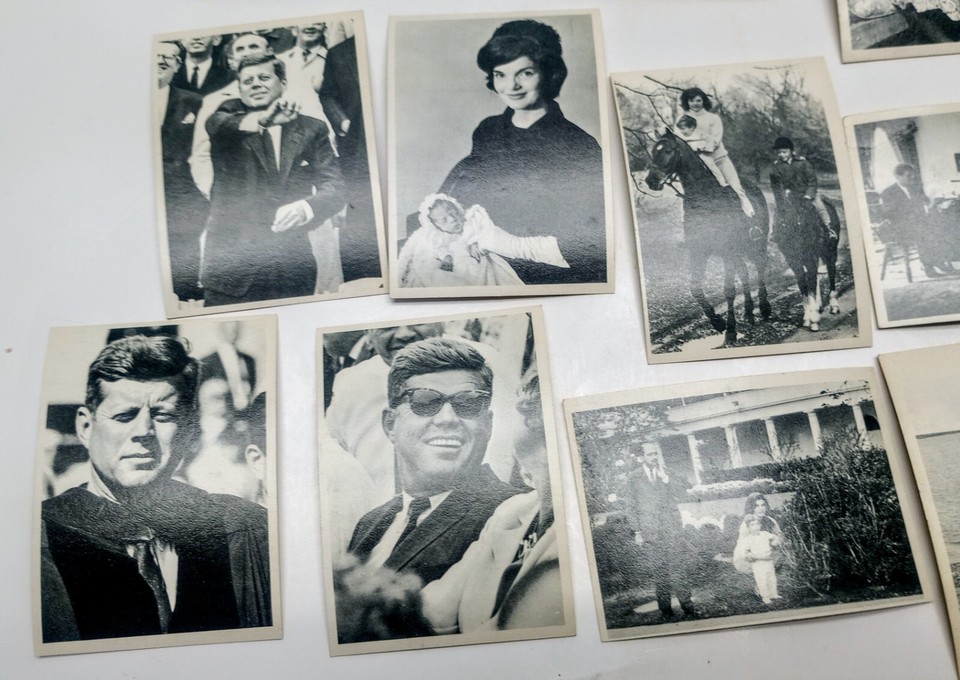 1964 JFK Vintage Topps John F Kennedy Jackie Trading Cards 72 of 77 US ...