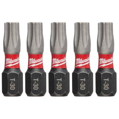 Milwaukee 48-32-4637 SHOCKWAVE Impact Duty 1" T30 TORX Bits, 5-Pack | eBay