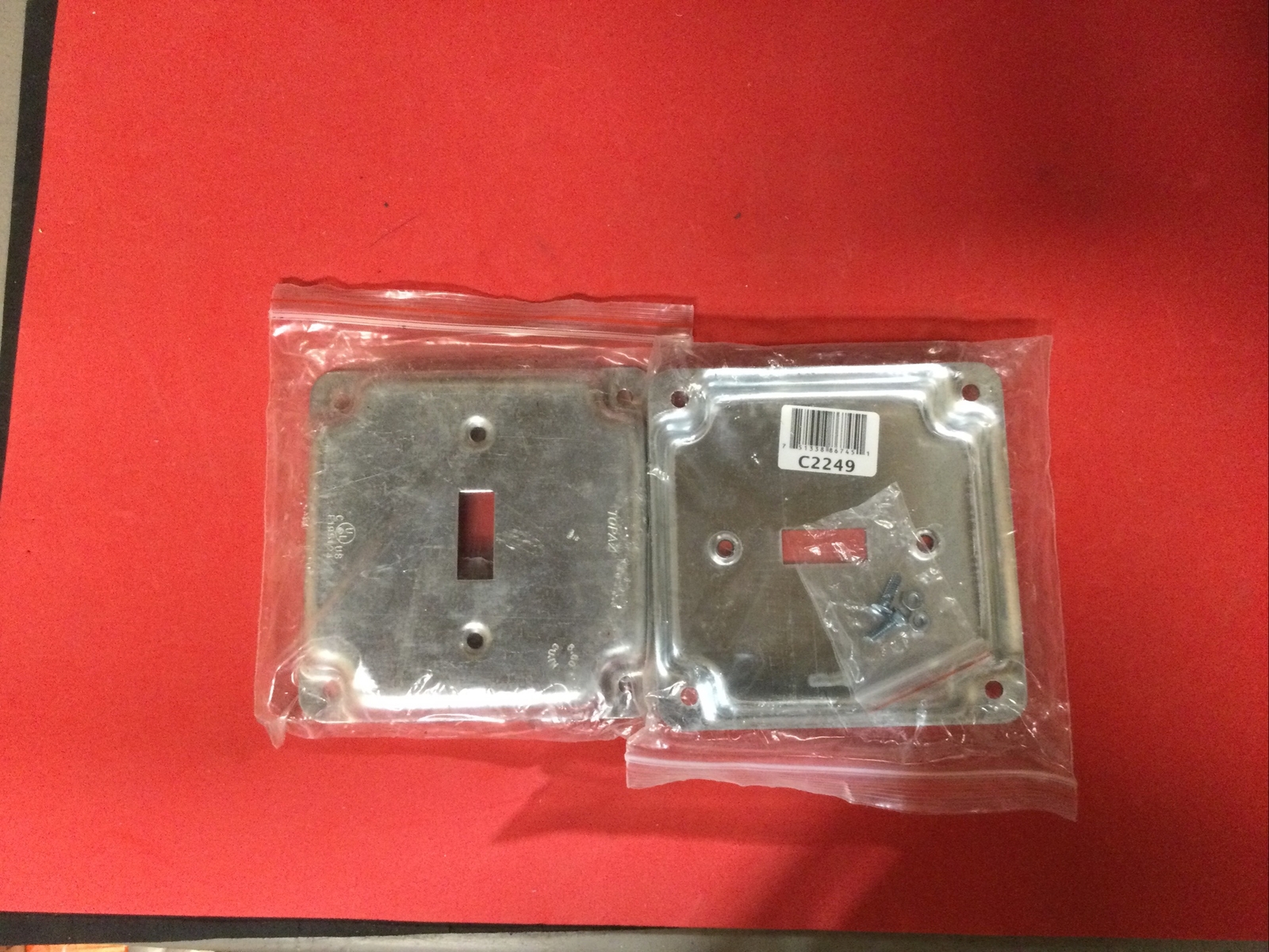 Topaz 4” Square Industrial Surface Covers Single Toggle Switch C2249 ...