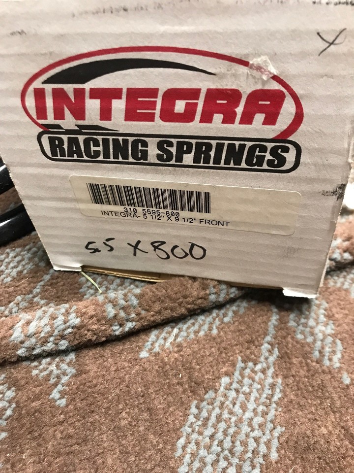 Integra Spring 310-5595-800 5-1/2 9-1/2 800lb Front IMCA Circle Track ...