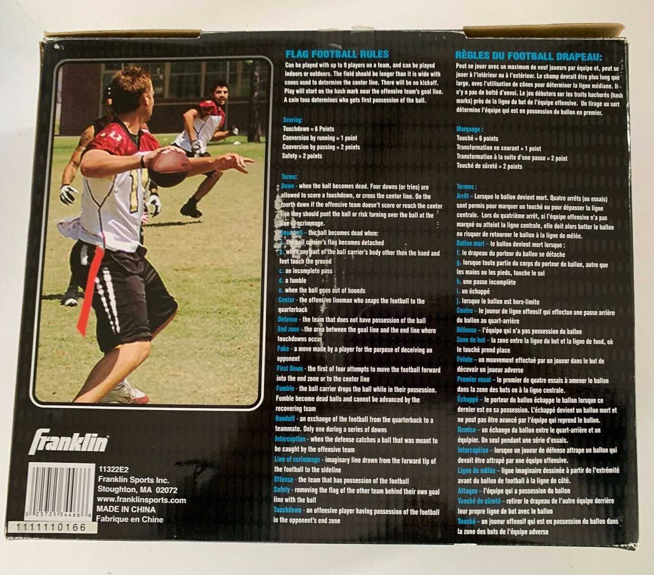 Franklin Flag Football Set Kit designed for 2 teams of 5 players each ...