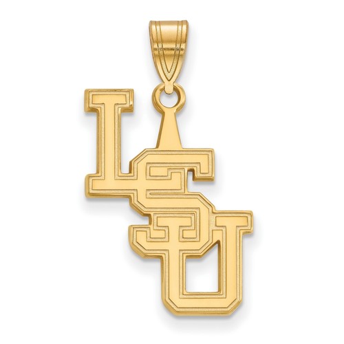 Louisiana State University Tigers School LSU Letters Pendant Gold ...