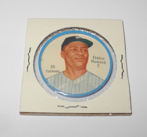 1962 Salada Junket Baseball Coin Pin 95 Elston Howard New York Yankees ...