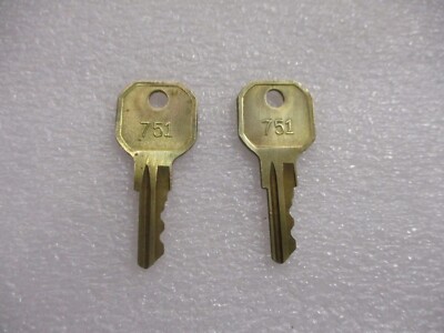 Two Number 751 Brass Keys | eBay