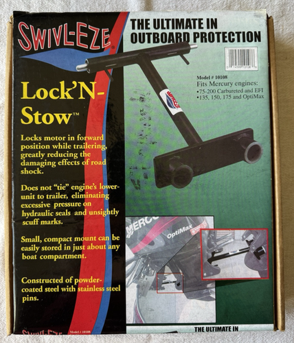 Swivl-Eze Lock' N-Stow Outboard Motor Brace - protection while towing ...