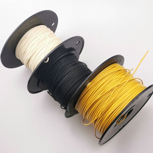 GAVITT tinned Cloth Push Back Guitar Wire 22 awg BLACK/WHTE Korea Made ...