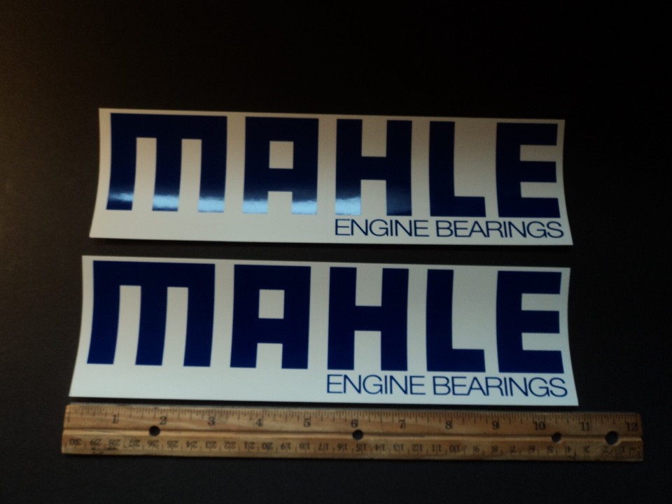 Lot of 2 Mahle Engine Bearings Racing Decals Stickers NASCAR NHRA Drag ...