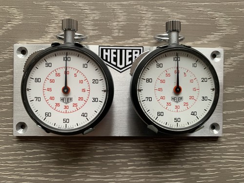 Heuer Stopwatch Set (Both Fully Serviced) Dashboard Rally Timer 126 | eBay
