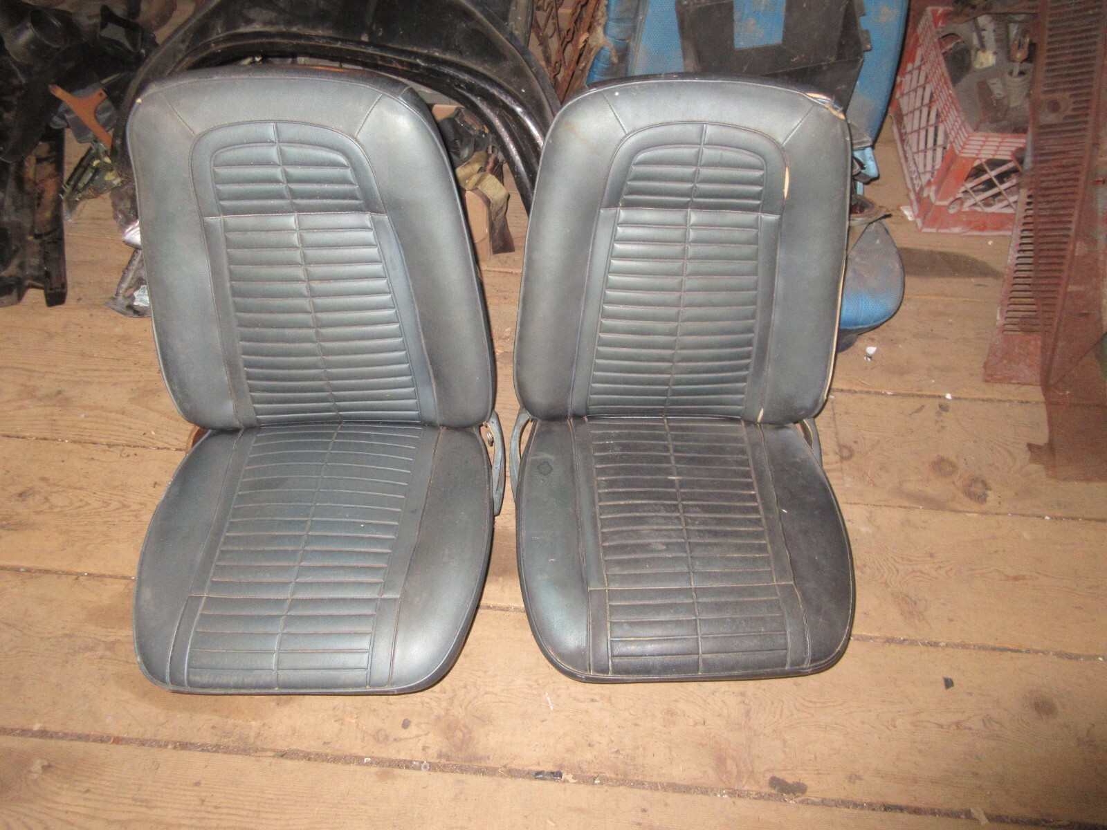 1967 Chevrolet Camaro Pontiac Firebird Bucket Seat Set | Blue | Vinyl ...