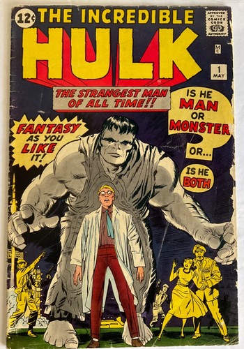 Incredible Hulk #1. Marvel Comics 1962. Origin and 1st Appearance of ...