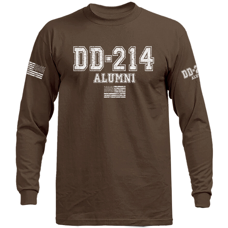 DD214 Alumni Military Patriotic US Flag US Army Veteran Long Sleeve | eBay