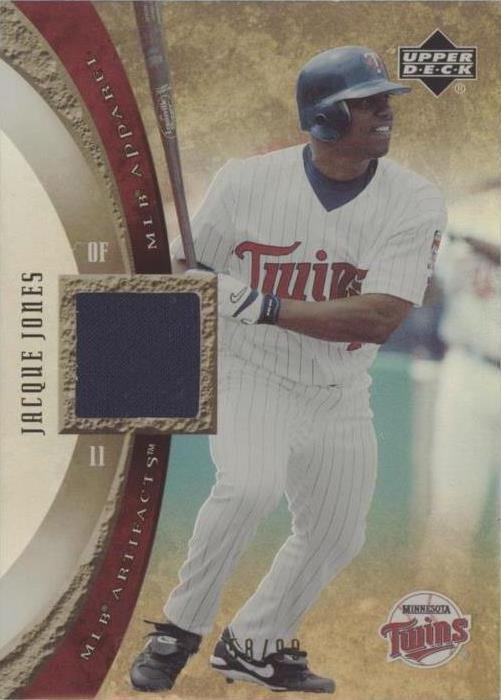 2005 Upper Deck Artifacts - Mlb Apparel Jacque Jones #MLB-JJ Rainbow ...