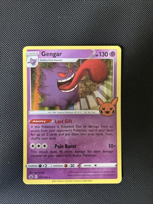 Pokémon TCG Gengar Halloween Trick Or Trade Stamped Card 057/198 Holo ...
