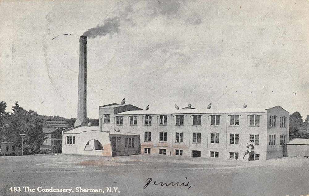Sherman New York The Condensery Vintage Postcard AA8075 | eBay