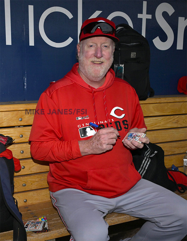 Cincinnati Reds RON ROBINSON Hand Signed 1990 Topps #604 Autograph Auto ...