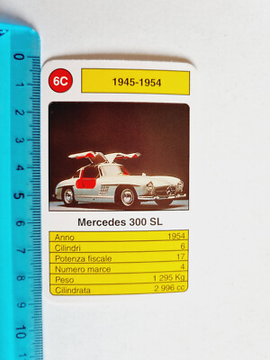 Mercedes 300 Sl Card Rare Cards from Game Auto D'Epoca Original New | eBay