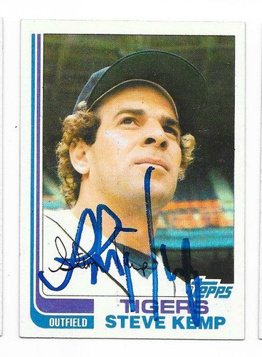 STEVE KEMP 1982 TOPPS AUTOGRAPHED SIGNED # 670 DETROIT TIGERS | eBay