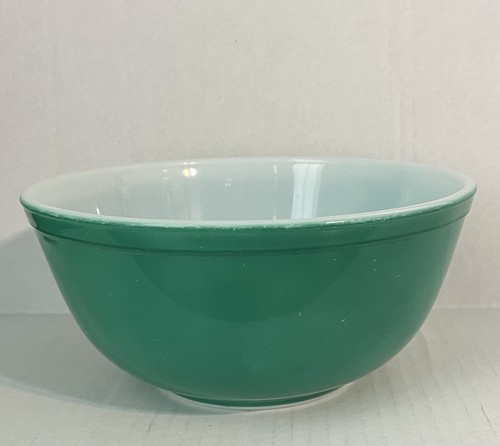 Vintage Pyrex Mixing Bowl #403 Primary Color Green 2 1/2 Quart USA, A ...