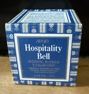 Avon Hospitality Bell Roses Roses Cologne 3.75 fl oz Blue Silver ...