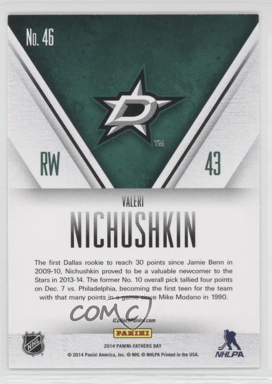 2014 Panini Father's Day 42/599 Valeri Nichushkin #46 d4e | eBay