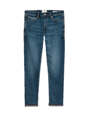 M&S AUTOGRAPH SLIM FIT JAPANESE SELVEDGE STRETCH JEANS MED BLUE DENIM ...